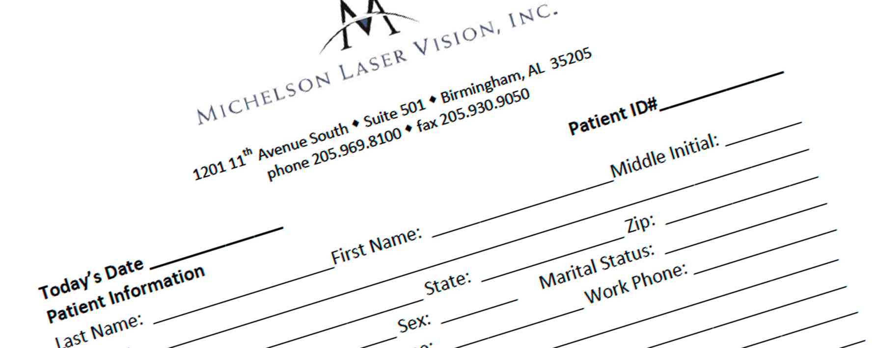 Patient Forms Michelson Laser Vision